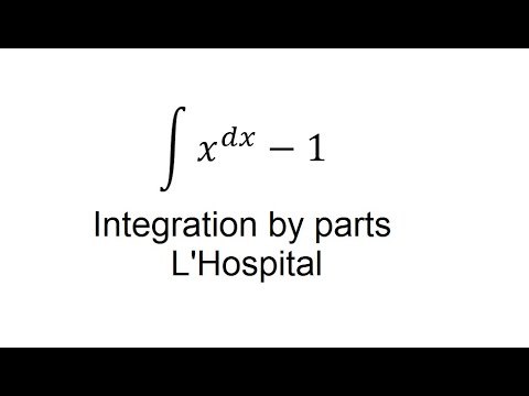 Calculus Help: Integral of ∫ x^dx-1 - Integration by parts and L ...