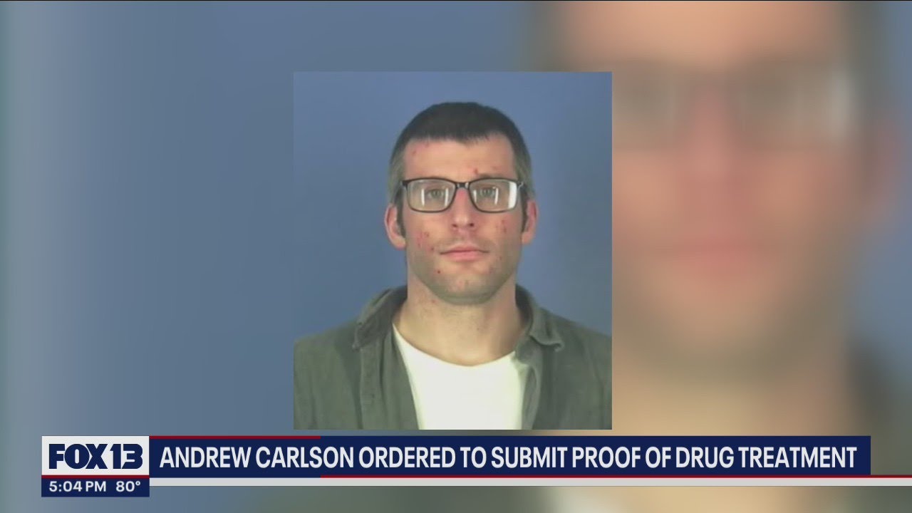 Andrew Carlson ordered to submit proof of drug treatment | FOX 13 ...