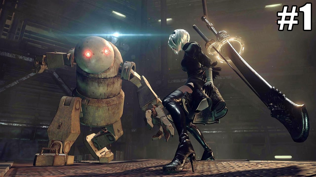 Nier Automata | Abandoned Robot Factory | - YouTube
