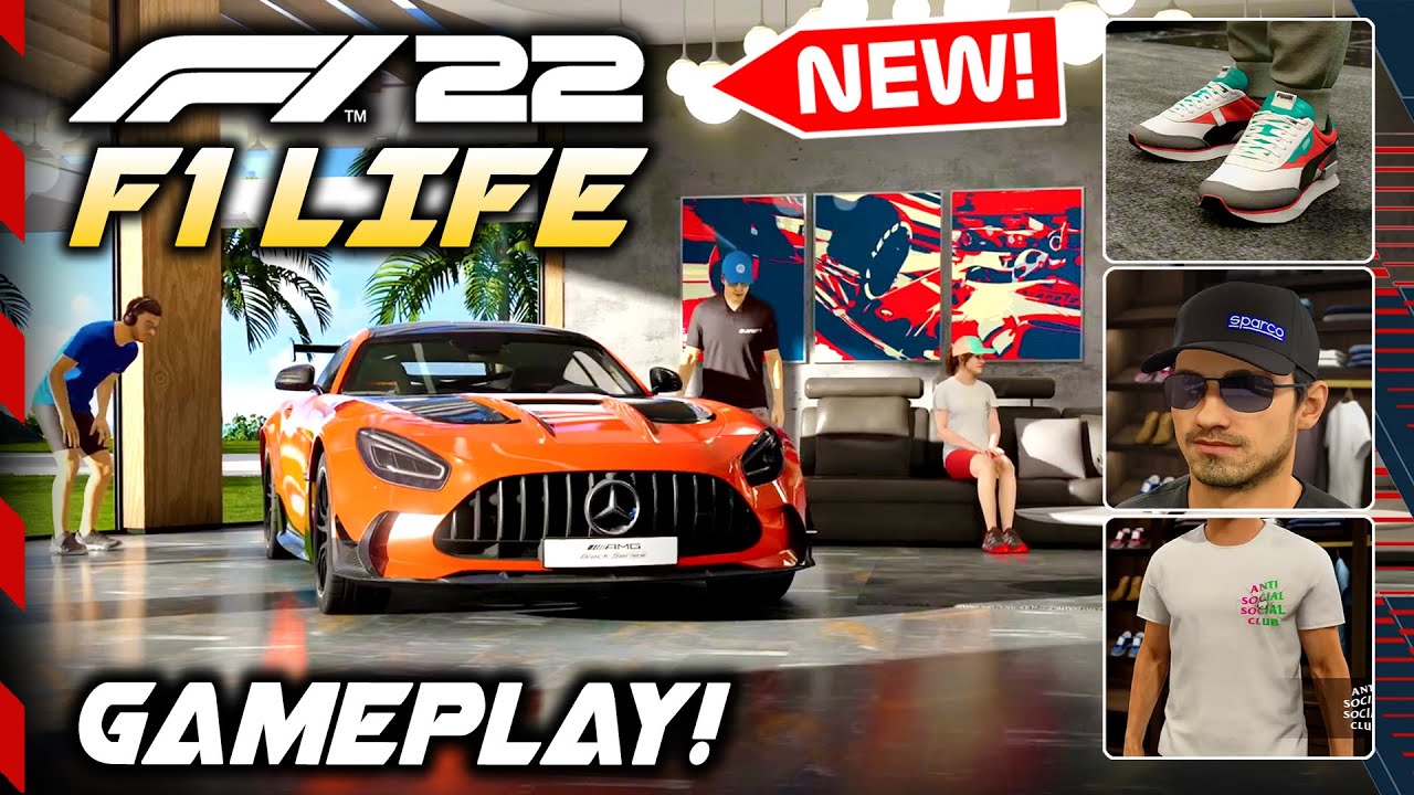 F1 22 Gameplay: FIRST LOOK at F1 LIFE! All New Customization! New ...