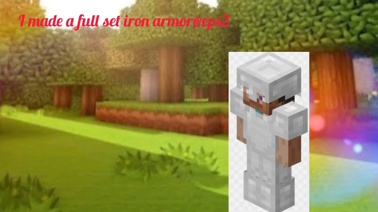 Finally I made a full set iron armor in minecraft ! Minecraft Survival ...