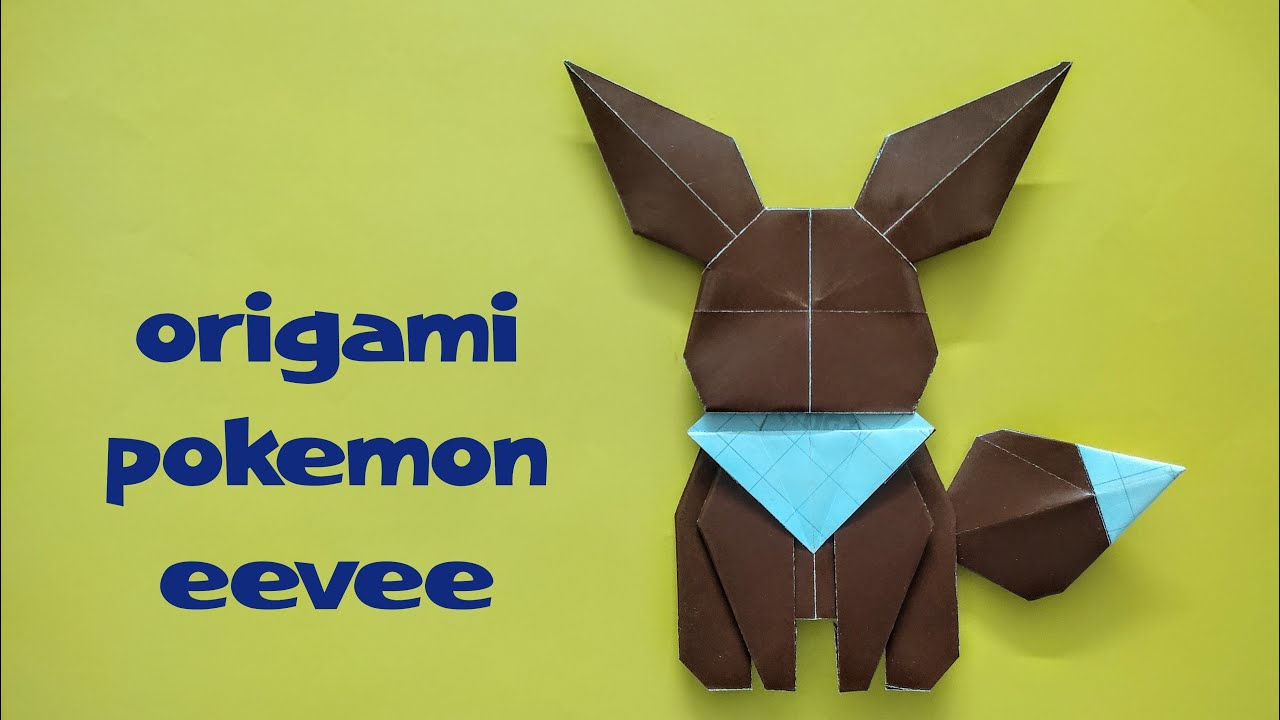 How To Make Pokemon Eevee | Origami Pokemon Eevee Easy (Pokemon Go ...