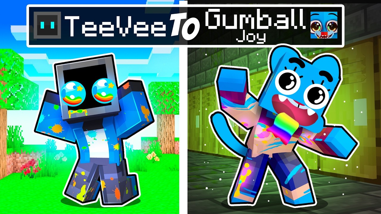 From TeeVee to GUMBALL JOY INFECTION in Minecraft! - YouTube