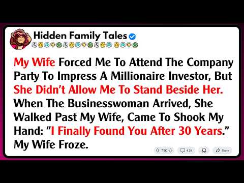 My Wife Forced Me To Attend The Company Party To Impress A Millionaire Investor, But She Didn't...