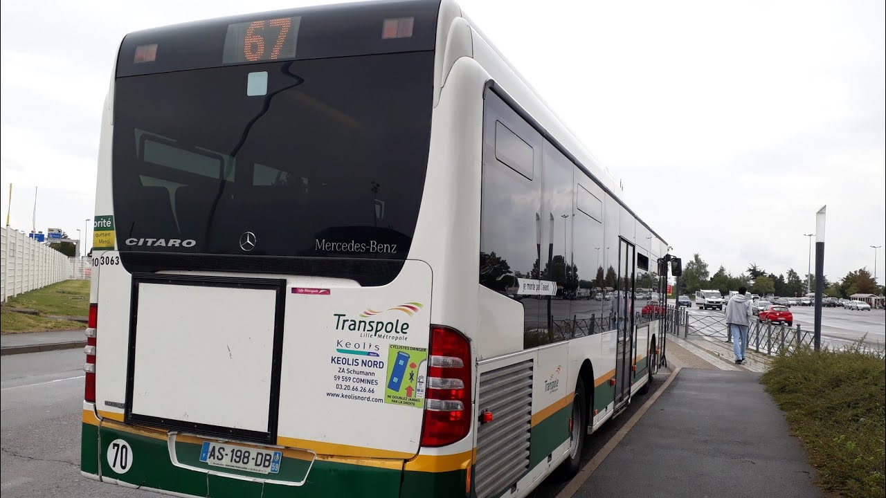 [Ilévia] Mercedes Citaro LE sur la ligne 67 - YouTube