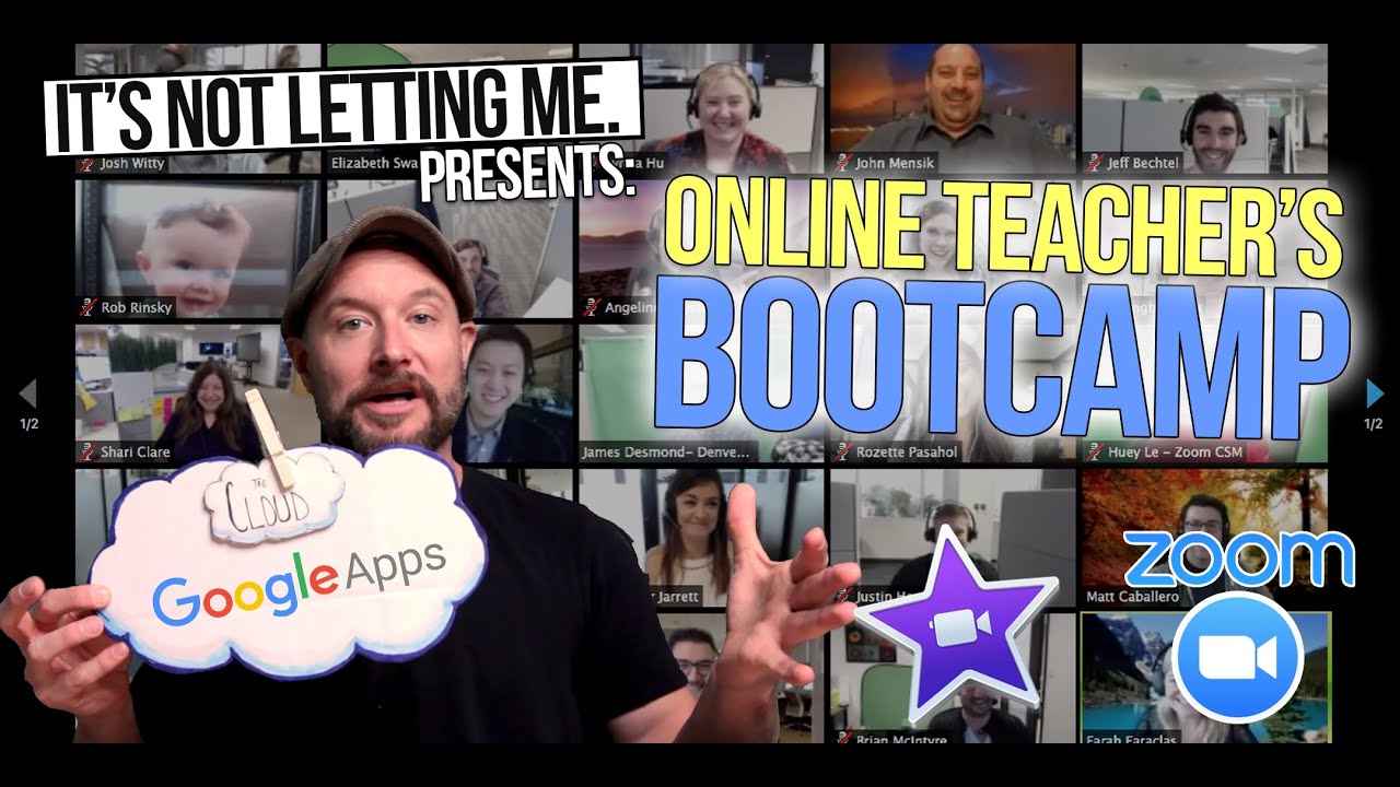 Online Teachers Bootcamp - video conference teaching, and iMovie ...