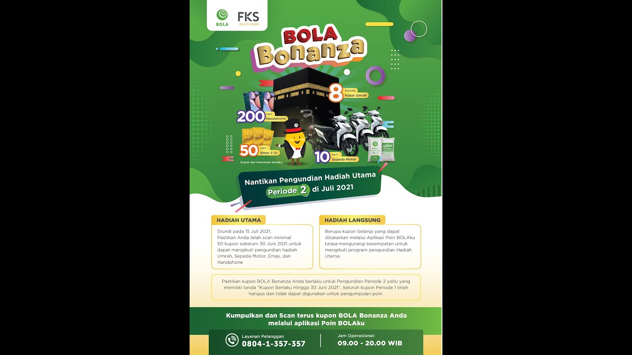 PEMENANG BOLA BONANZA PERIODE 1 - YouTube