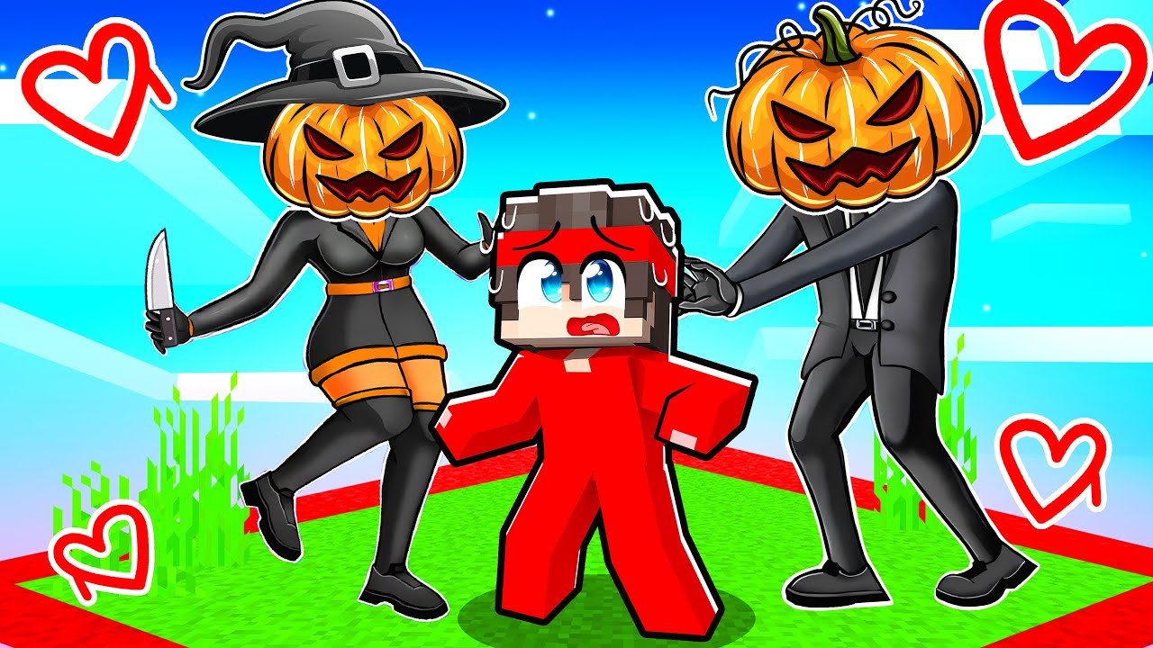 Locked on a One Chunk With CRAZY Pumpkin Family! - YouTube