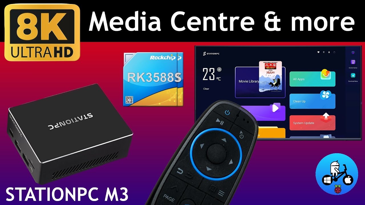 8K Media Centre. RK3588S powered StationPC M3 - YouTube