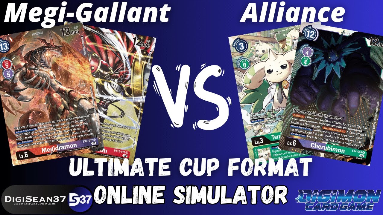 Megidramon/Gallantmon VS Green Alliance | Digimon Card Game | BT13 ...