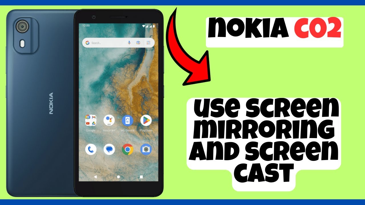 Screen mirroring , screen cast feature Nokia C02 || How to use screen ...