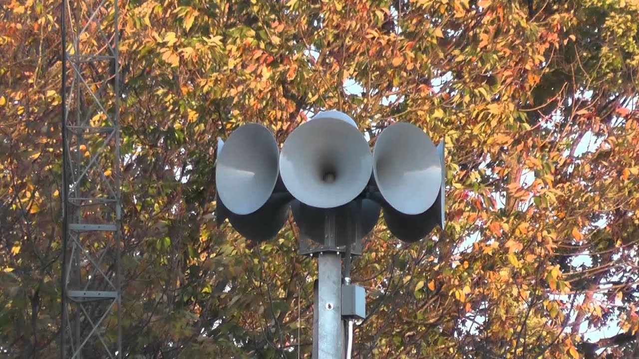 ASC T-121 Tornado Siren Test - Wakarusa, IN 10/6/14 - YouTube