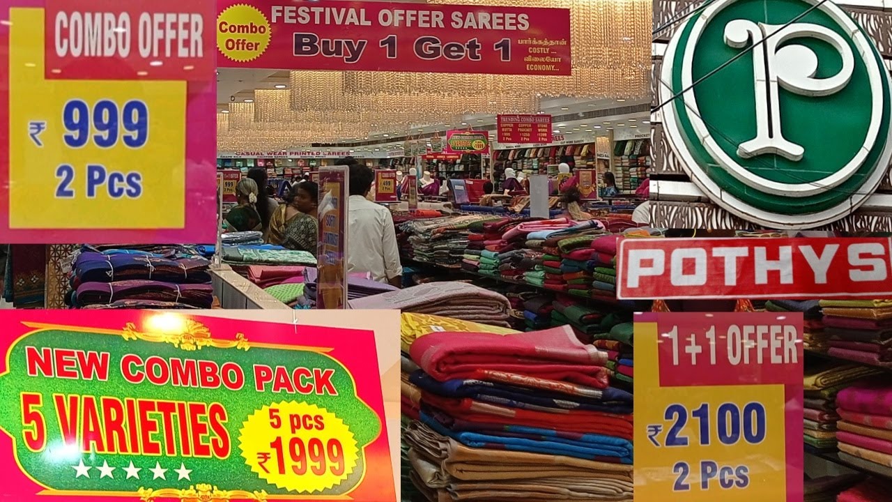 Pothys New Combo offer Pack | 5 Varieties in 1 Pack | Buy 1 Get 1 offer ...