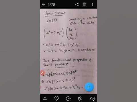 Ket and bra vector, inner product, orthogonality - YouTube