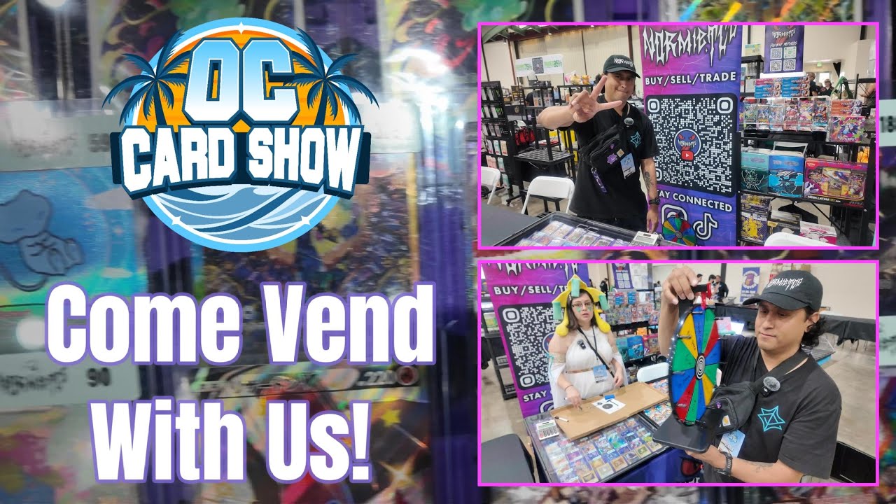 Setting Up at the OC Card Show! Behind the Table Vendor POV 👀 - YouTube