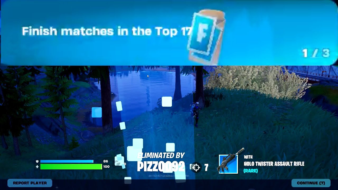 Finish matches in the Top 17 Fortnite - YouTube