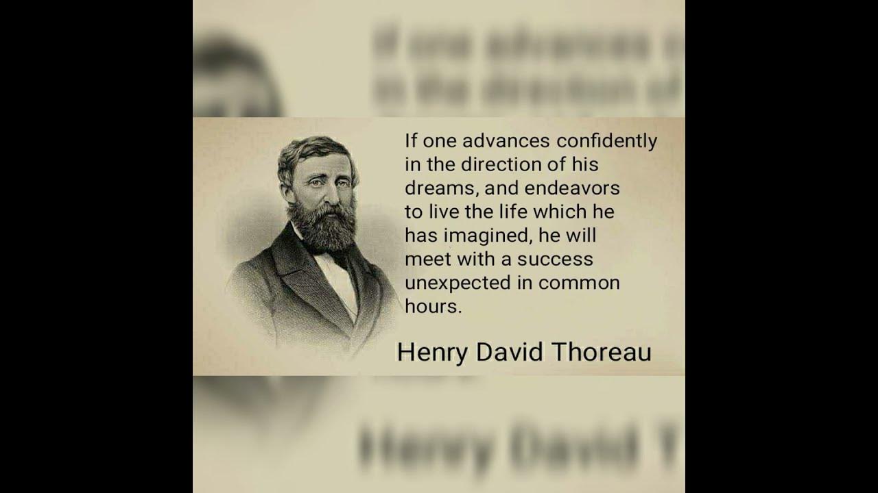 Henry David Thoreau Motivational Quotes - YouTube