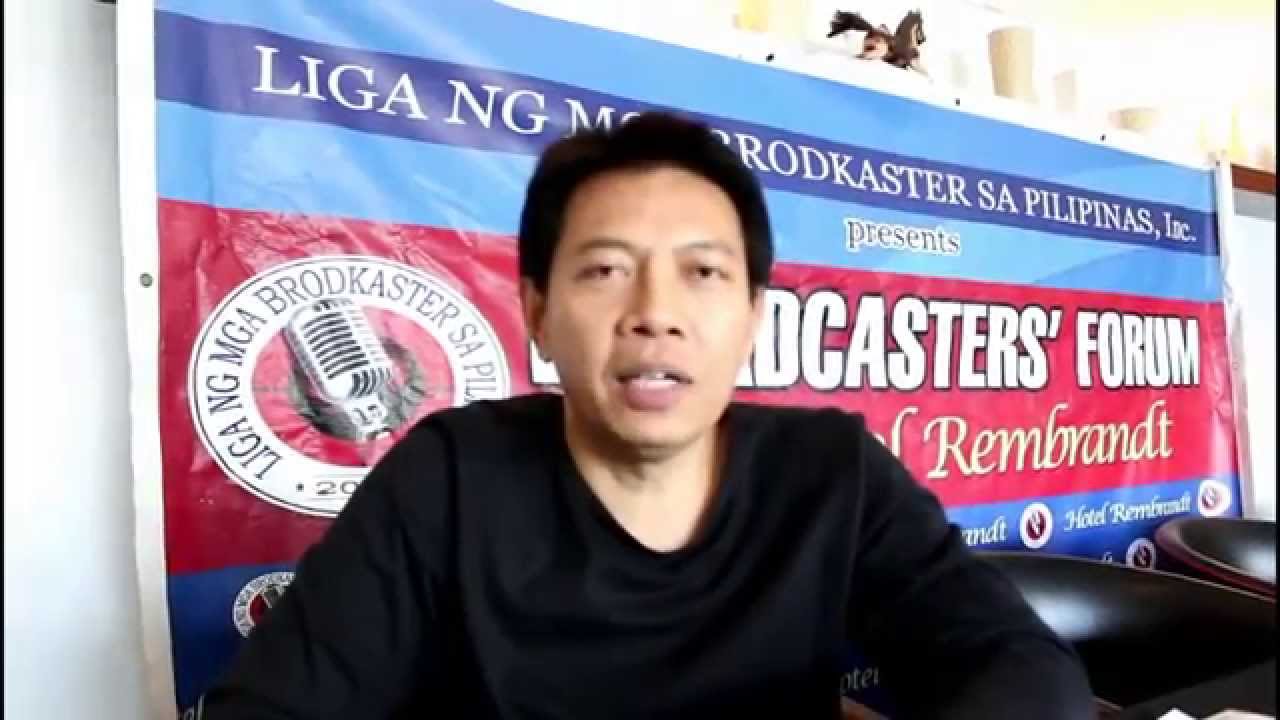 Mike Abe, Chairman, Liga ng mga brodkaster sa Pilipinas. - YouTube