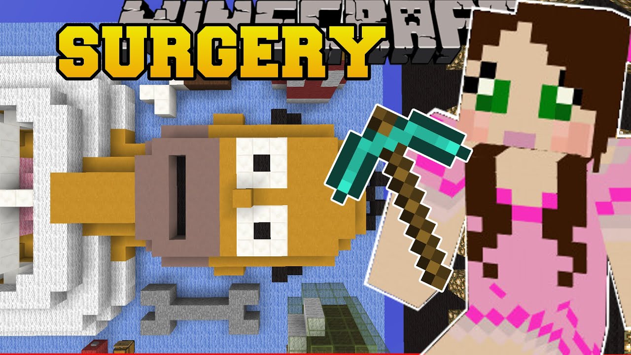 Minecraft: SURGERY ON HOMER SIMPSON - SURGEON SIMULATOR - Mini-Game [2 ...
