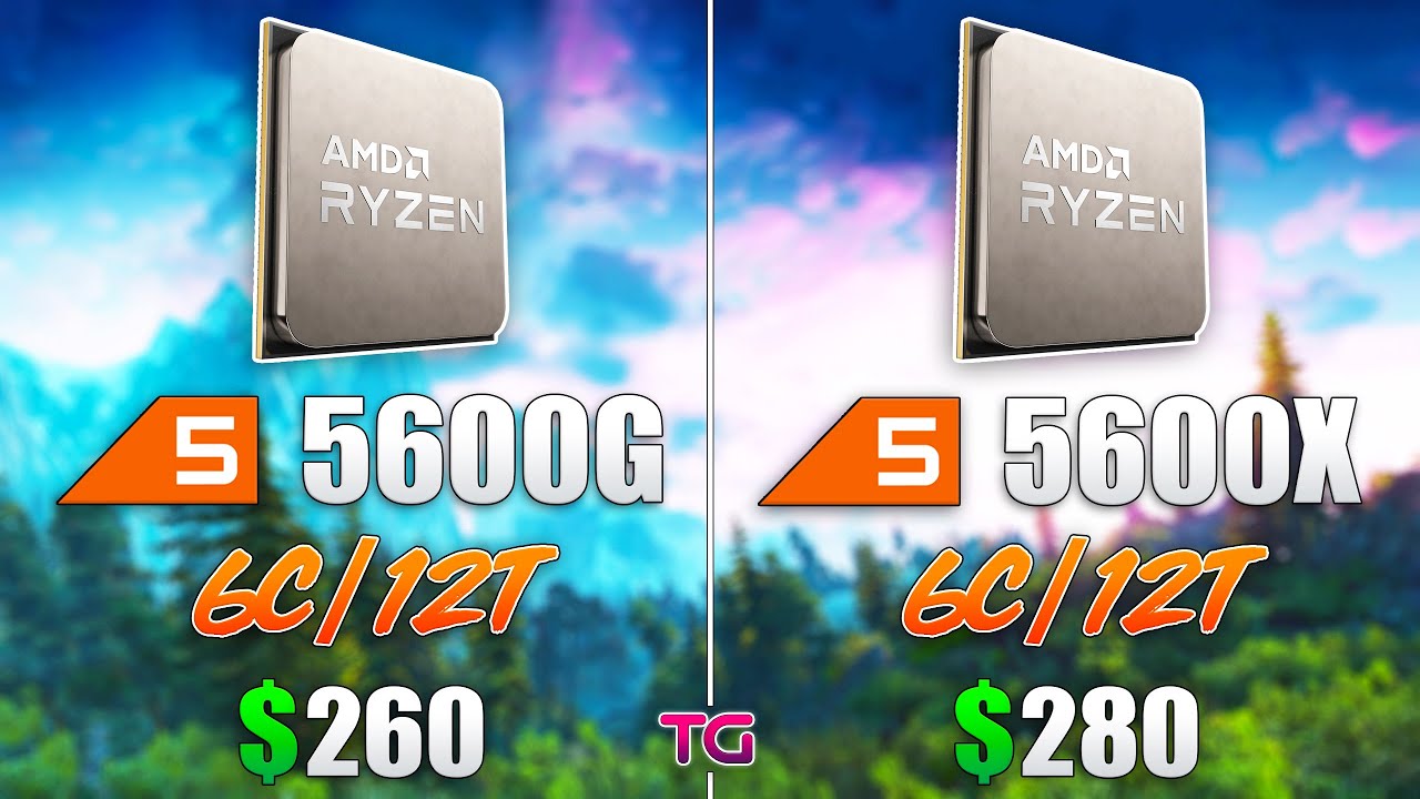 Ryzen 5 5600G Vs Ryzen 5 5600X Test In 8 Games YouTube