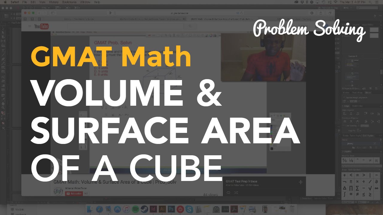 GMAT Math: Volume & Surface Area of a Cube | Prob_Solv - YouTube