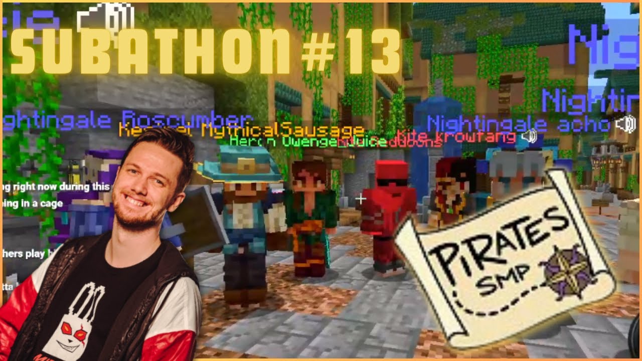 Day 3 Pirates SMP w/ Eret | Minecraft | Subathon Part 13 (24 Sept 2023 ...