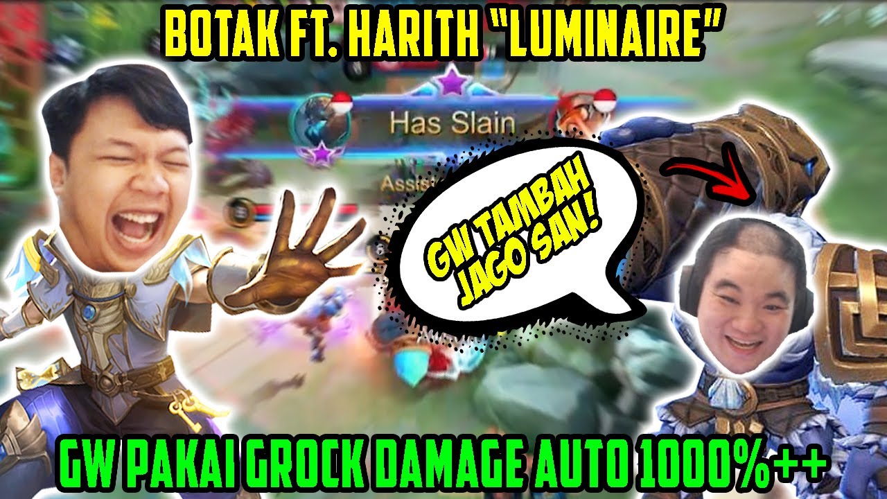 BOTAK FT. HARITH LUMINAIRE! PAKAI GROCK PING TINGGI TETAP AUTO BANTAI ...