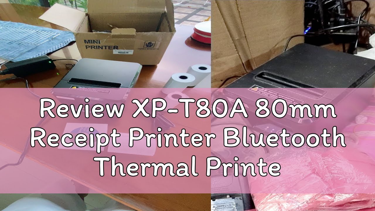 Review XP-T80A 80mm Receipt Printer Bluetooth Thermal Printer AUTO CUT ...