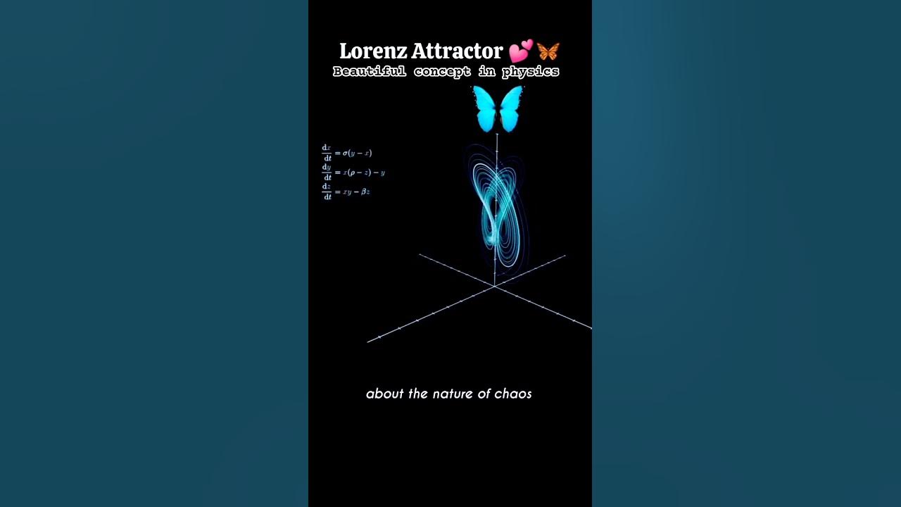 Lorenz Attractor simulation🦋 #chaostheory #lorenzequationexplained #lorenzsystem # - YouTube