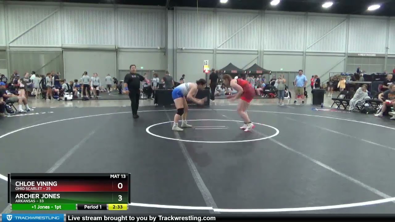 180 Lbs Round 1 (8 Team) - Chloe Vining, Ohio Scarlet Vs Archer Jones ...