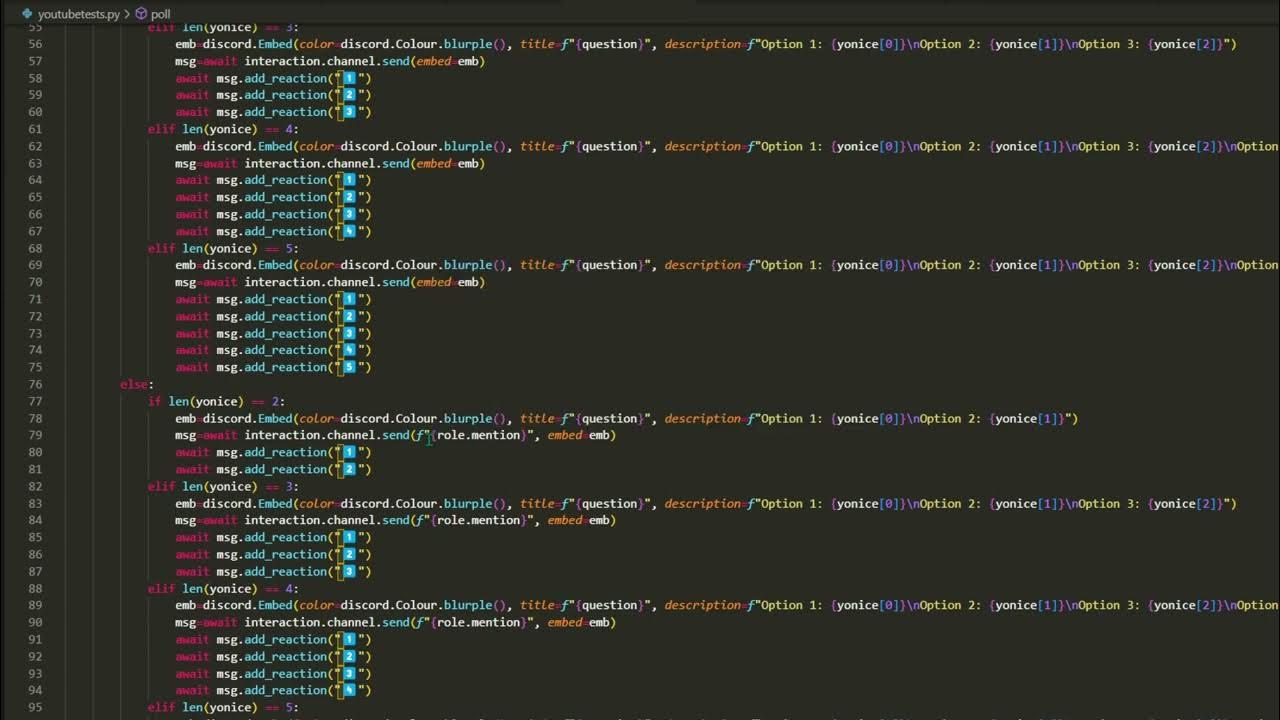 How to make a poll slash command using discord.py! - YouTube