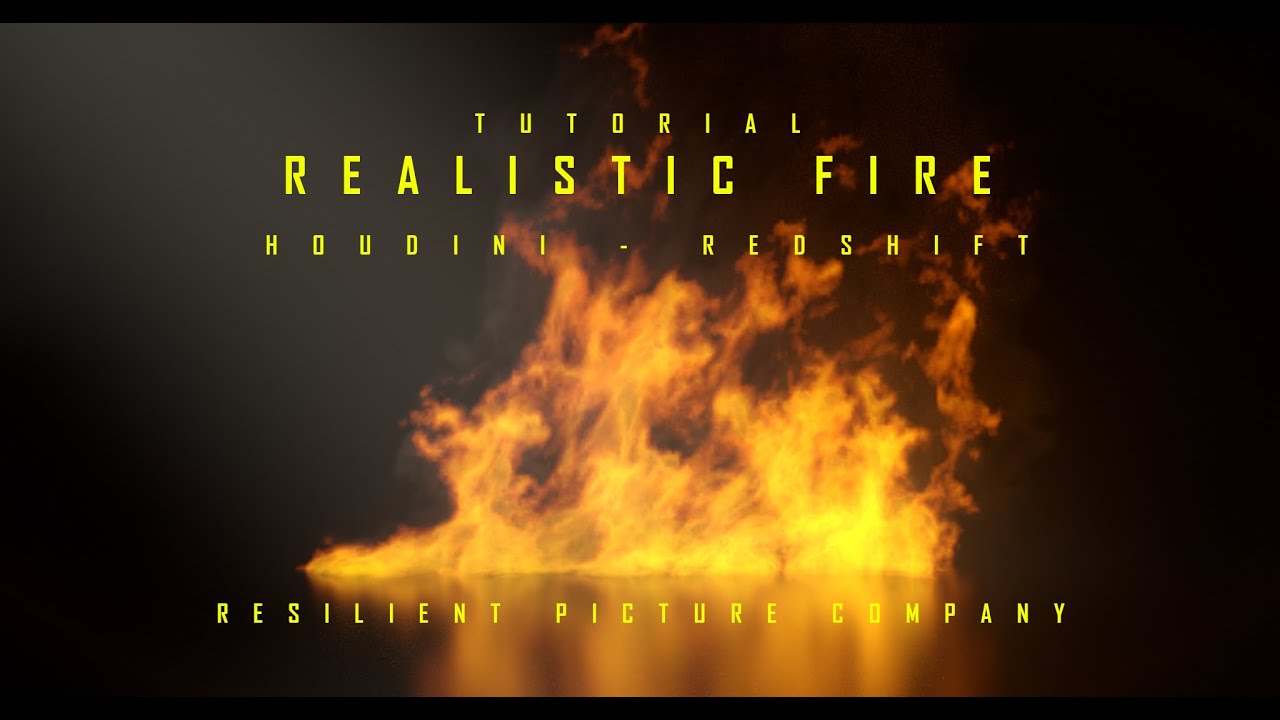 TUTORIAL - REALISTIC FIRE - HOUDINI - REDSHIFT - YouTube