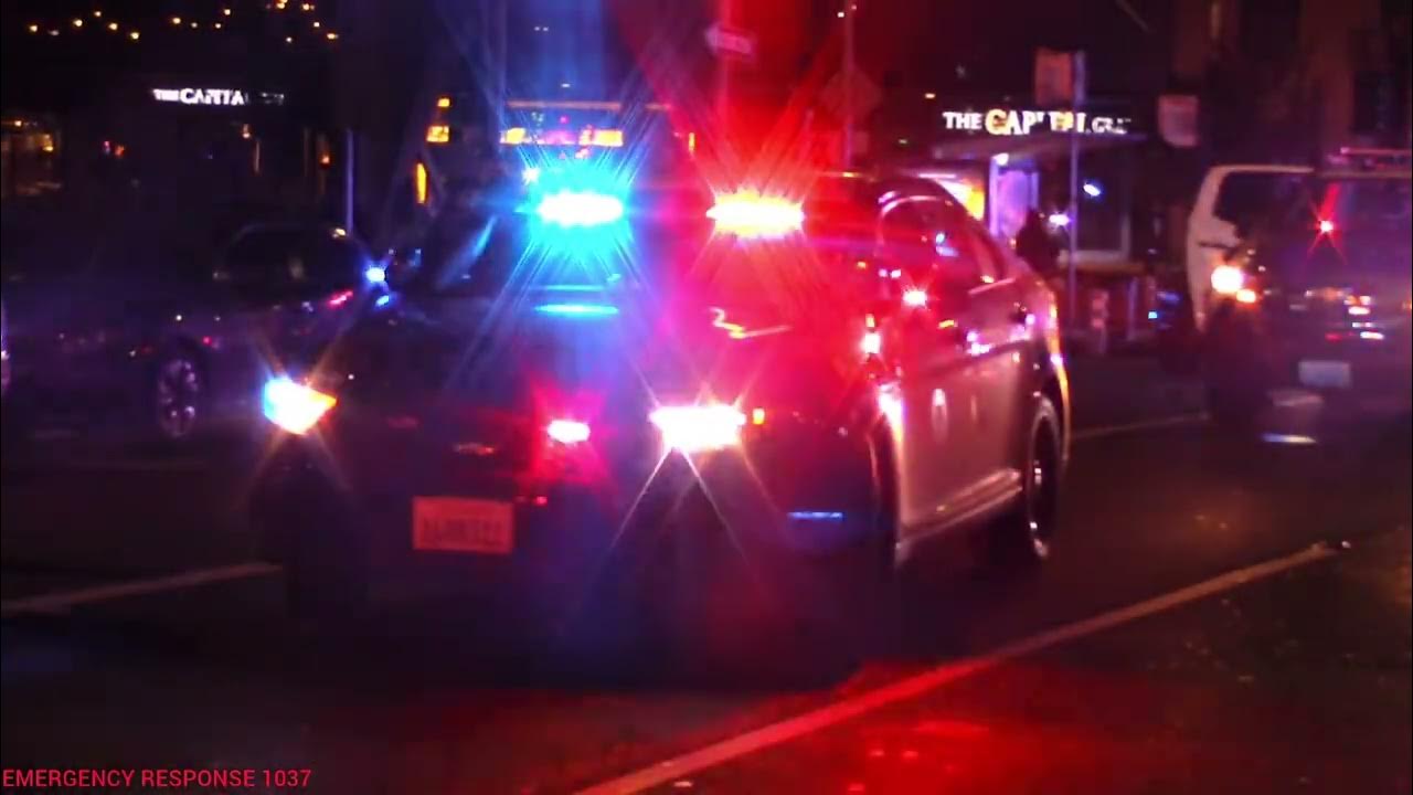 LAPD MASSIVE RESPONSE UNITS RESPONDING CODE 3 - YouTube