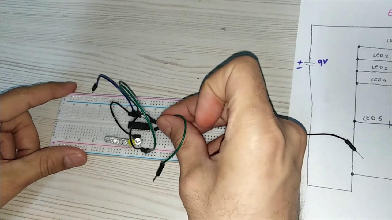 How to make Electronic dice on breadboard - YouTube