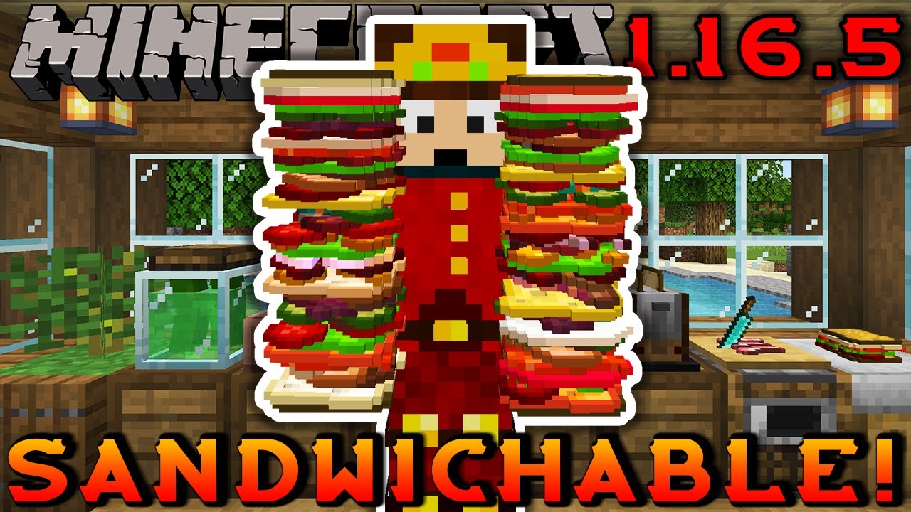 SANDWICHABLE MOD 1.16.5 !!! (Custom Sandwiches, New Food, Kitchen ...