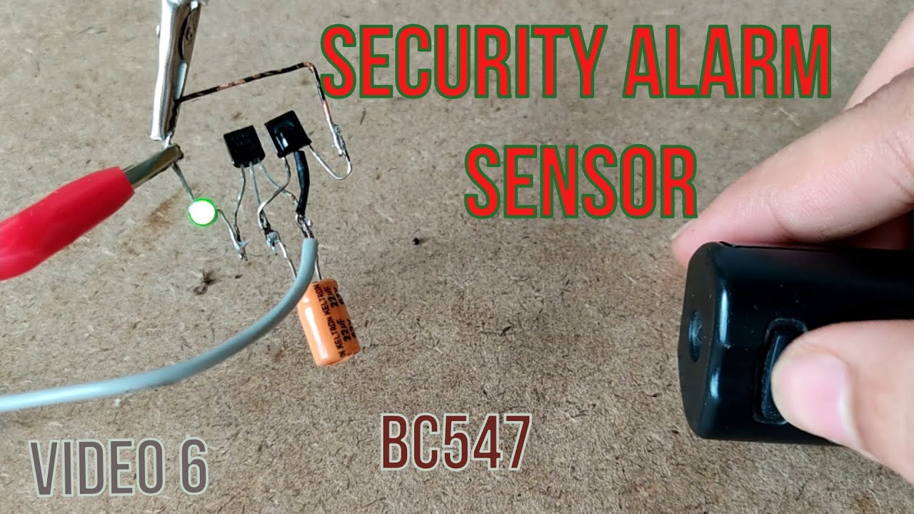 I R Security Alarm Sensor With BC547 | #NSIdeas - YouTube