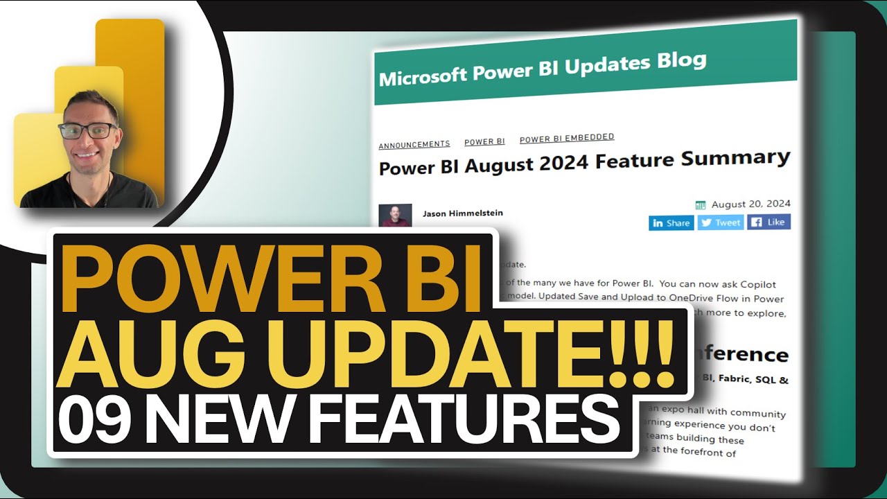Power BI AUGUST 2024 Update: 7 NEW Features!!! - YouTube