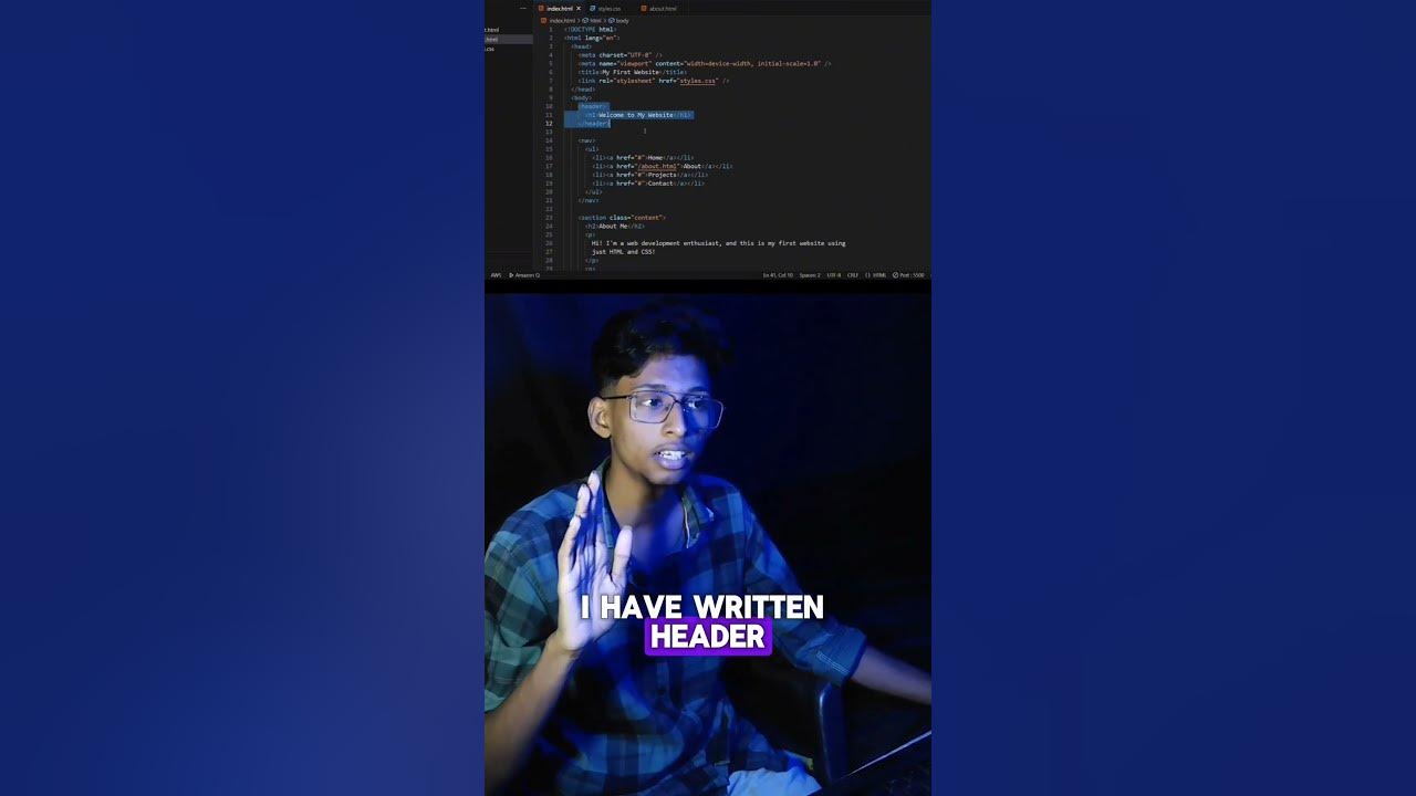 Build Your First Website With Just Html And Css No Javascript Needed Shorts Javascriptdev