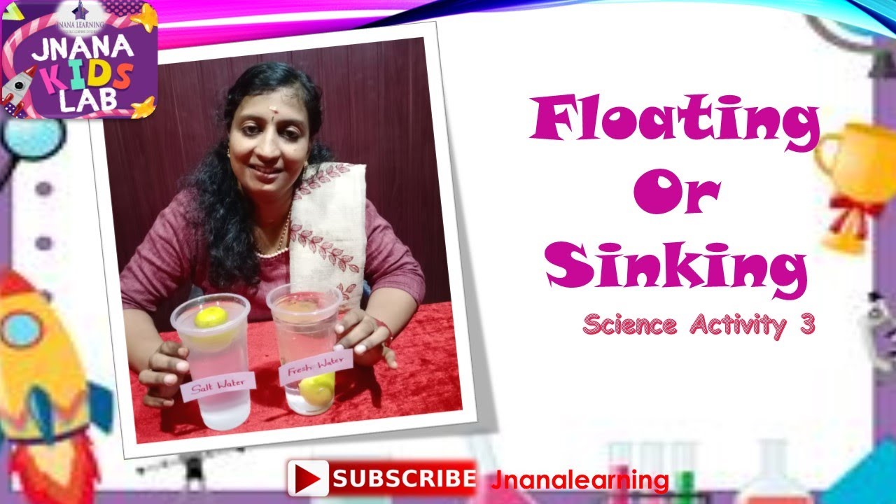 Floating and Sinking, Science experiment for kids, Science activity for ...