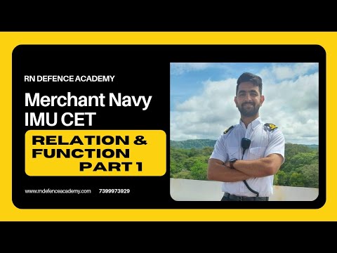 Relation & Function part 1 | Merchant Navy maths | #exam #syllabus #imu ...