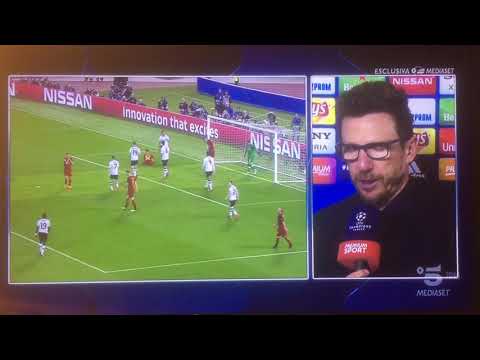 Difensore del Liverpool para tiro Trent Alexander-Arnold vs El Shaarawy Roma vs Liverpool