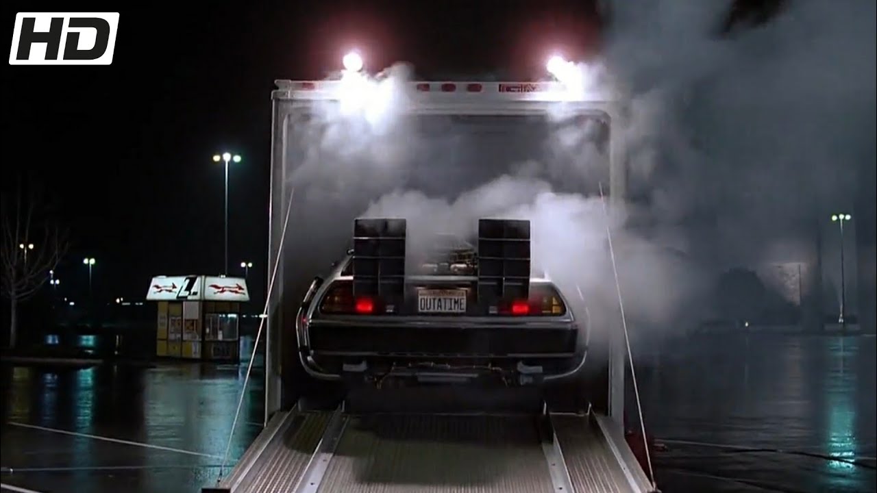 Back to the future (1985) | DeLorean Intro Scene | Time machine | Full ...