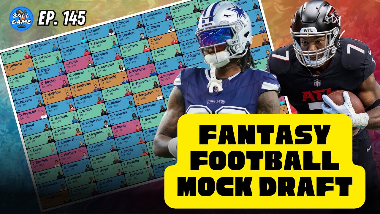Fantasy Football MOCK DRAFT | BallGame EP145 - YouTube