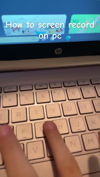 How to screen record on pc - YouTube