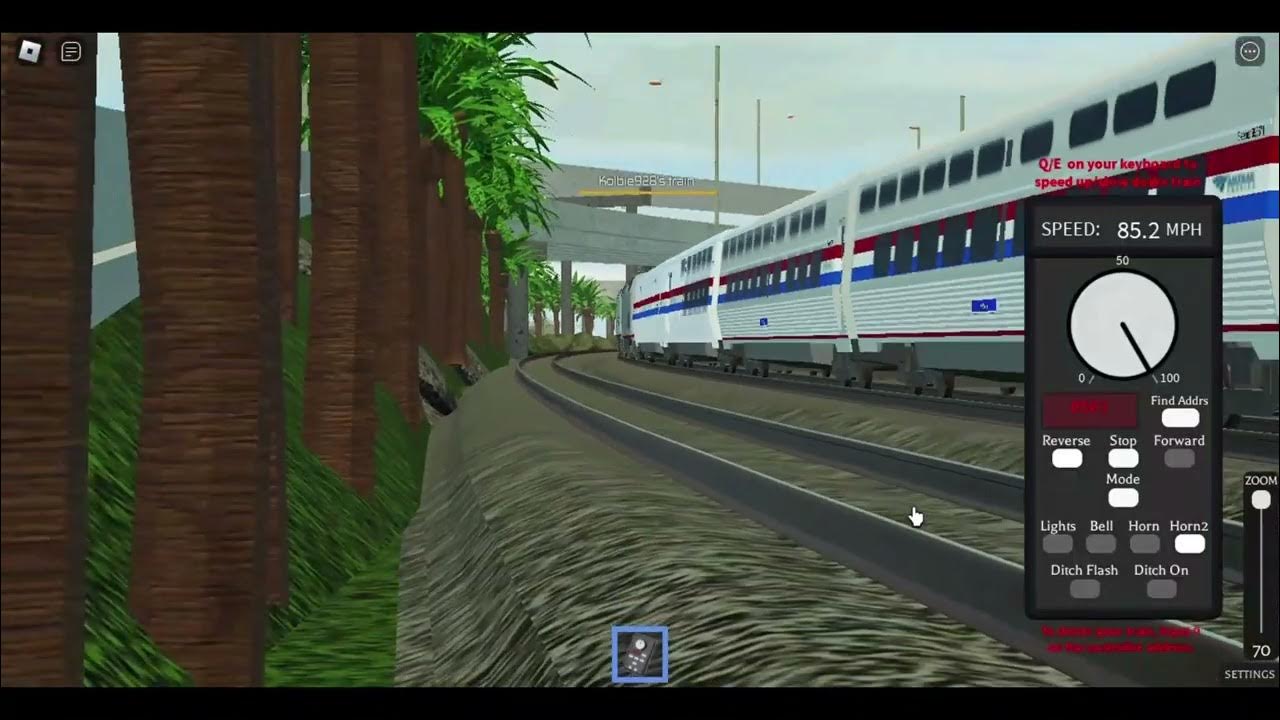 ROBLOX TRI RAIL AMTRAK PASSING OTHER AMTRAK!!! [MOST VIEWED VIDEO] - YouTube