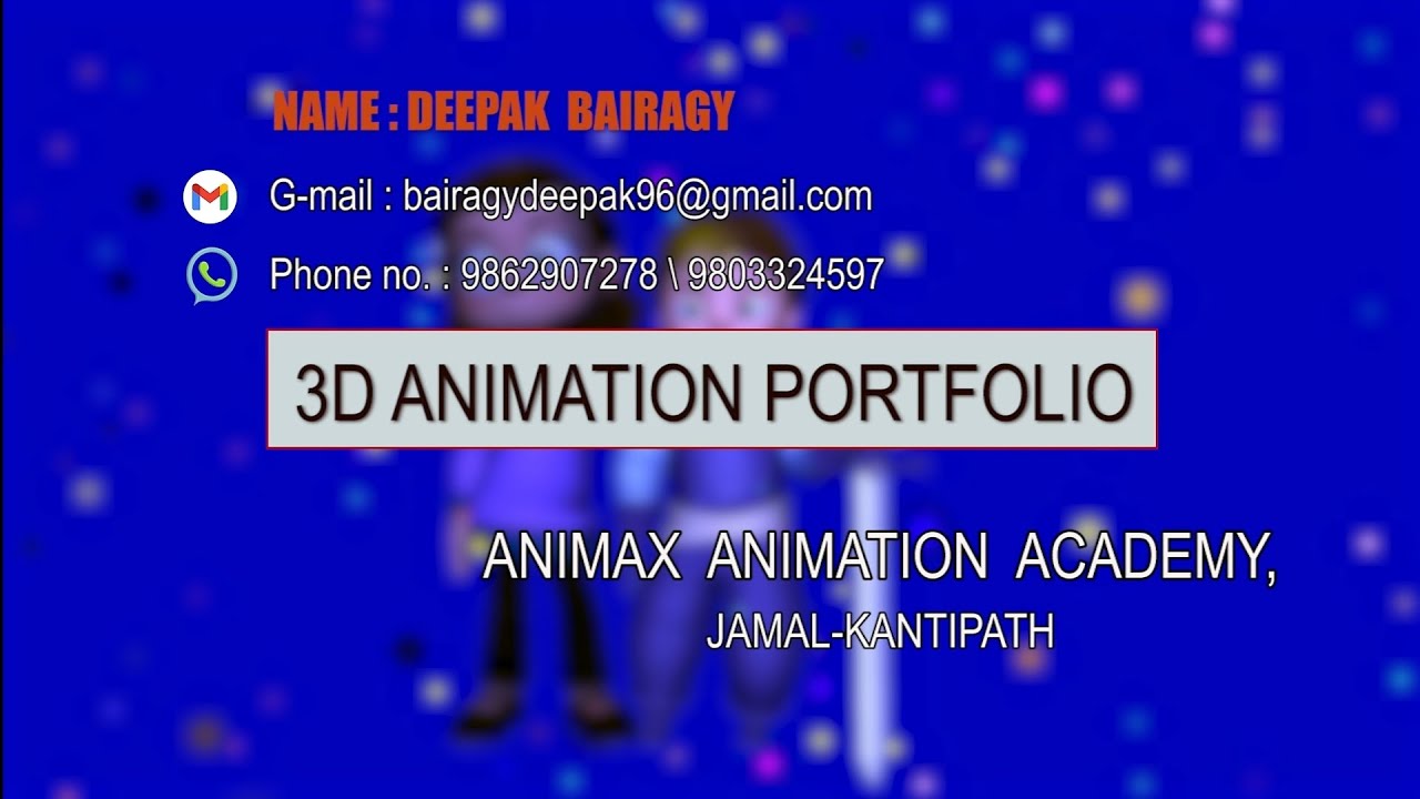 My first 3D animation portfolio - YouTube