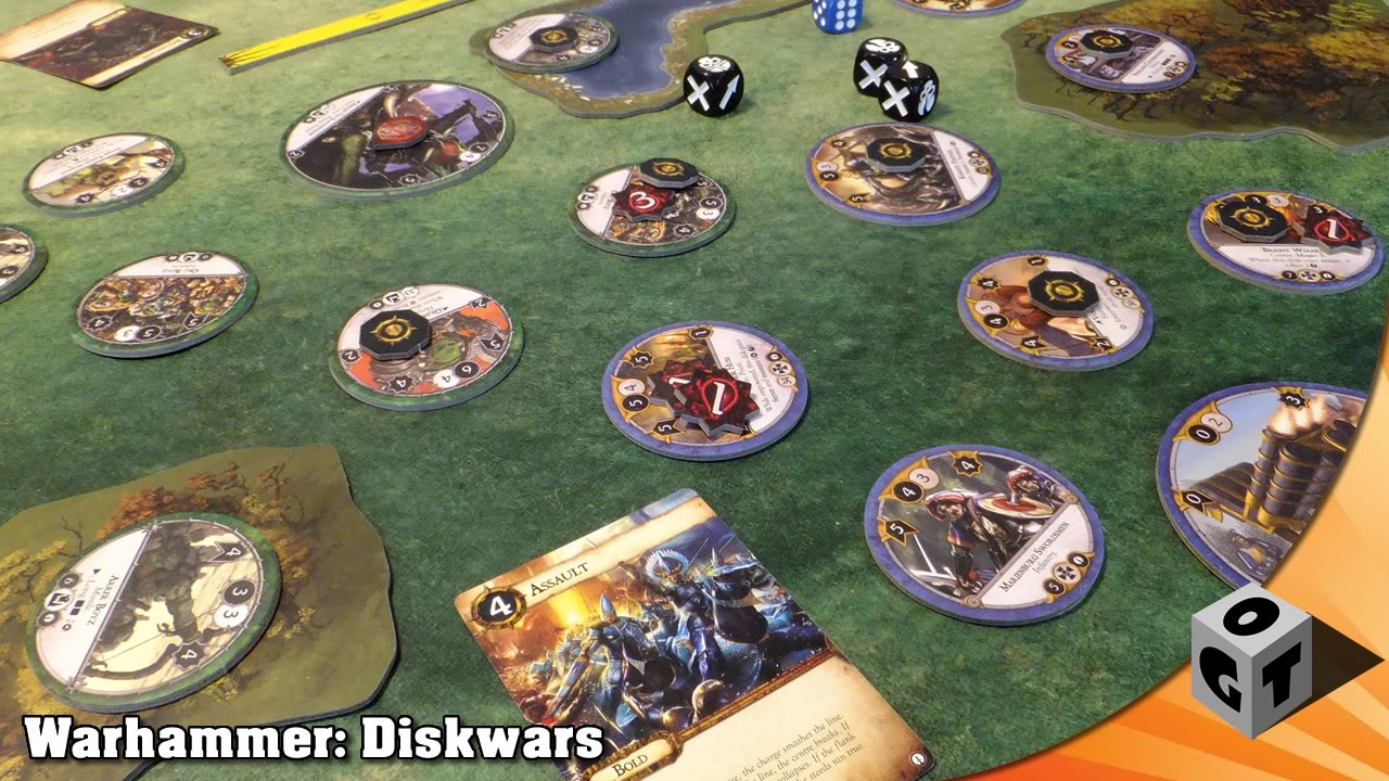 Warhammer: Diskwars Schlacht mit Erklärungen - YouTube