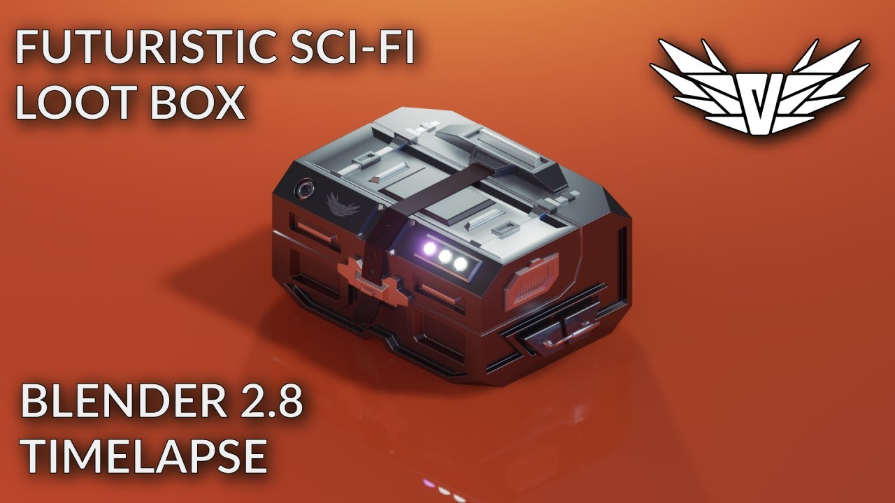 Futuristic Sci-Fi Loot Crate! | Blender 2.8 Timelapse! - YouTube