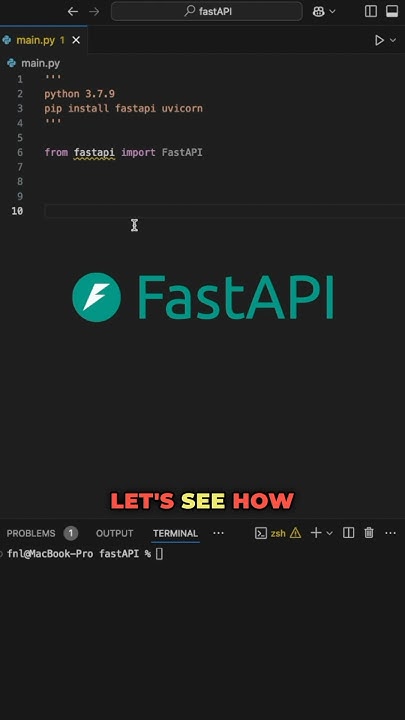 FastAPI in 30 seconds #python #programming #softwareengineer - YouTube