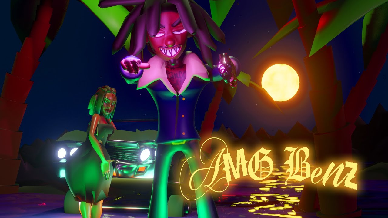 10kDunkin - AMG Benz ft. Tony shhnow (OFFICIAL VISUALIZER)